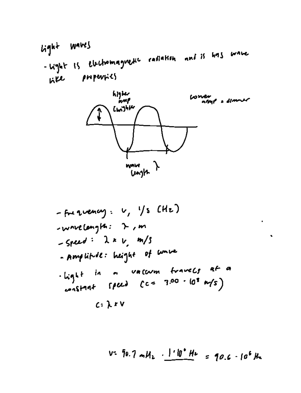 6 1 2 Light And The Electromagnetic Spectrum Chem 1210 Light Waves