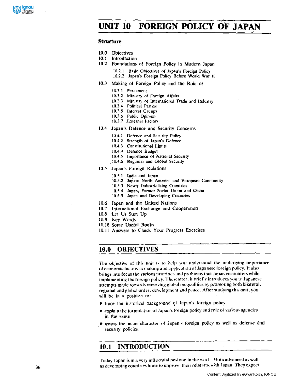 Foreign policy - history of japan - UNIT 10 FOREIGN POLICY Ob JAPAN ...