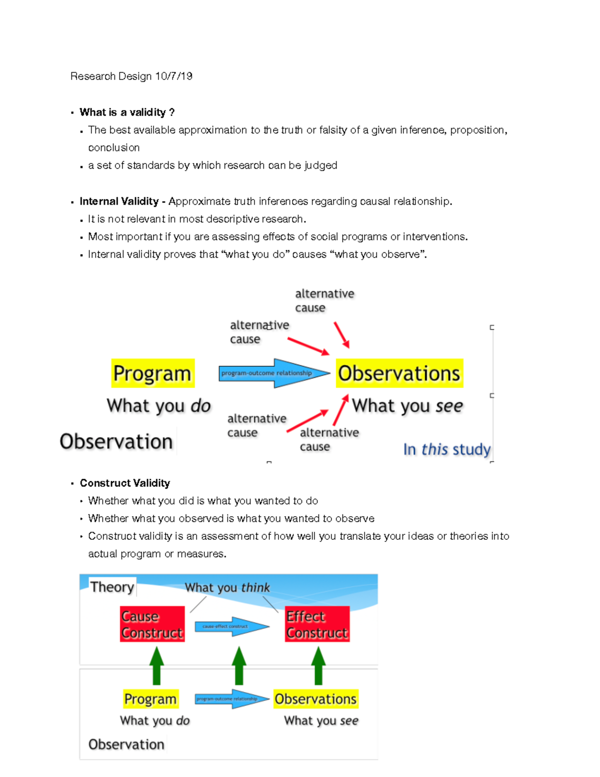 Research Design - Lecture notes 3 - Research Design 10/7/ What is a ...