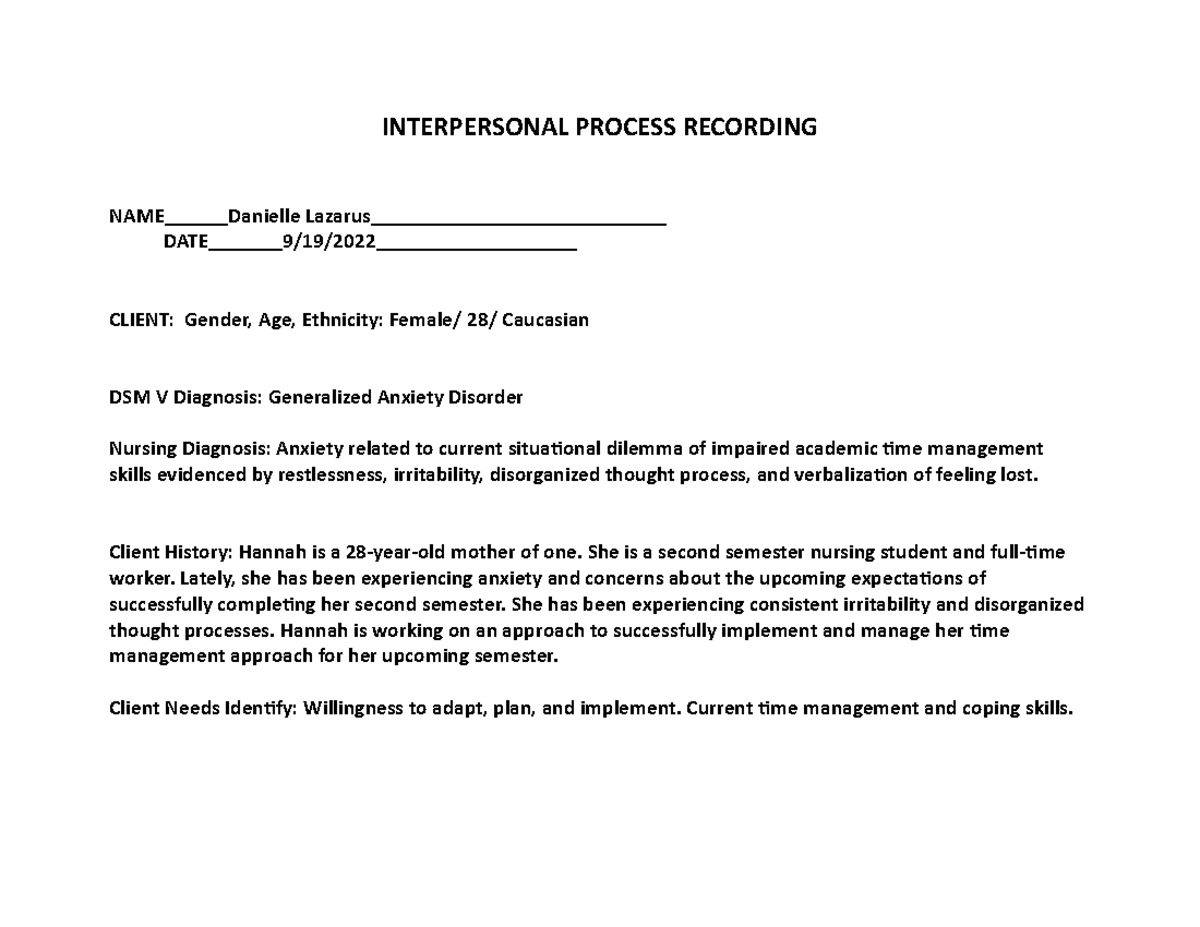 IPR #1 - IPR Mental Health Patient practioner interaction ...