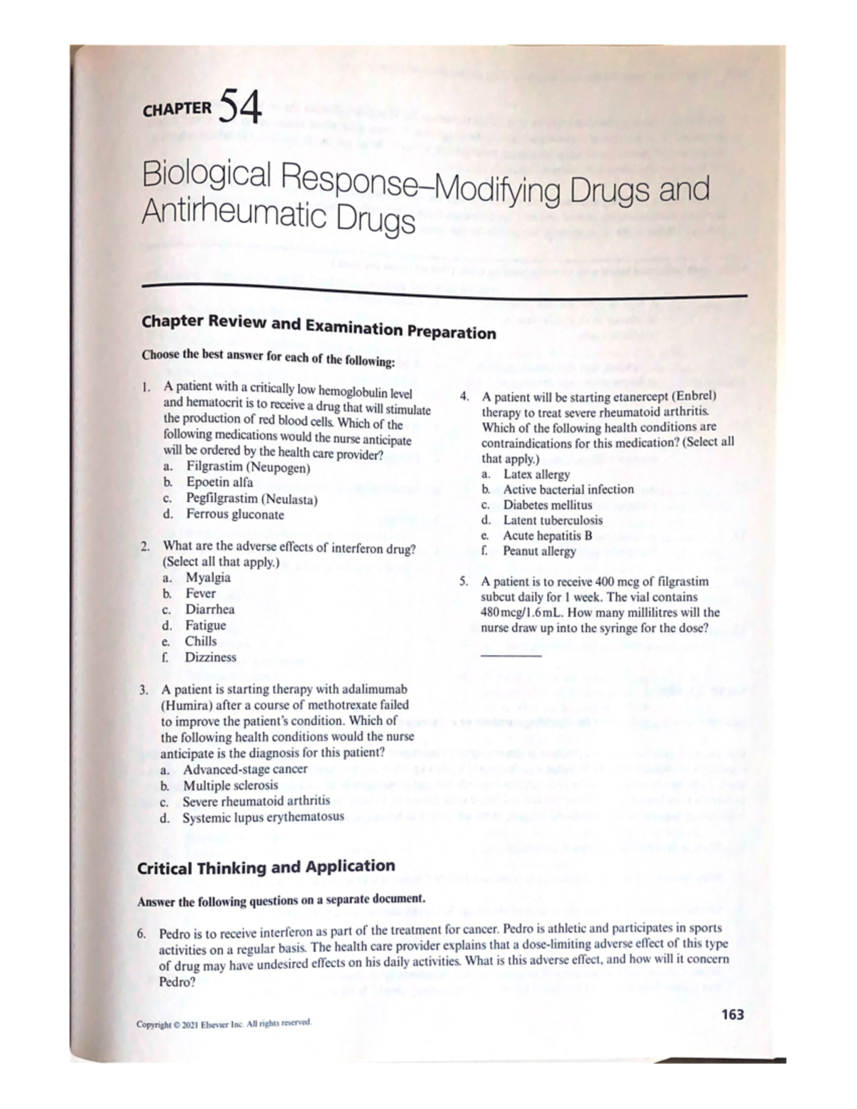 Chapter 54 biological response modifying drugs and antirheumatic drugs ...