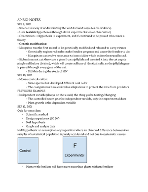 Bio notes - What is science - Uses evidence to construct testable ...