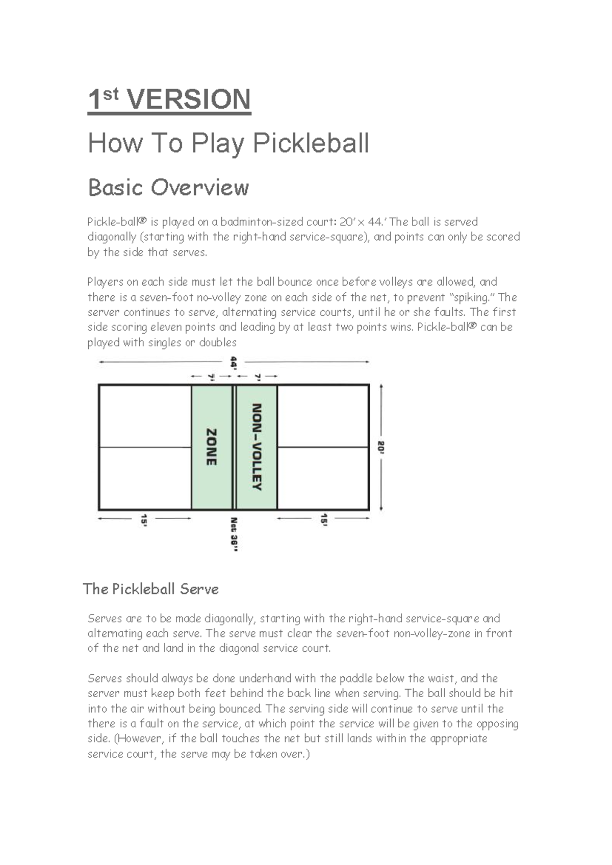 Educacion fisica pickleball - 1 st VERSION How To Play Pickleball Basic ...