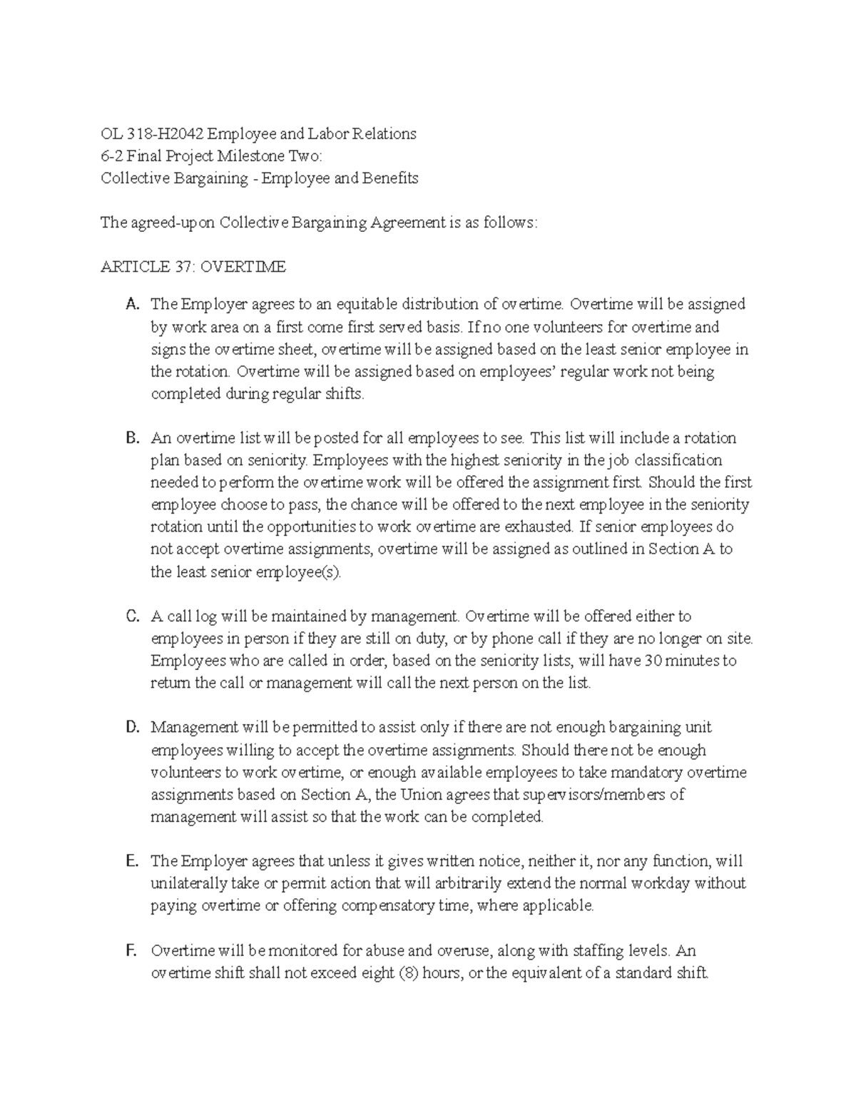 6-2 Milestone 2 - OL 318-H2042 Employee and Labor Relations 6-2 Final ...