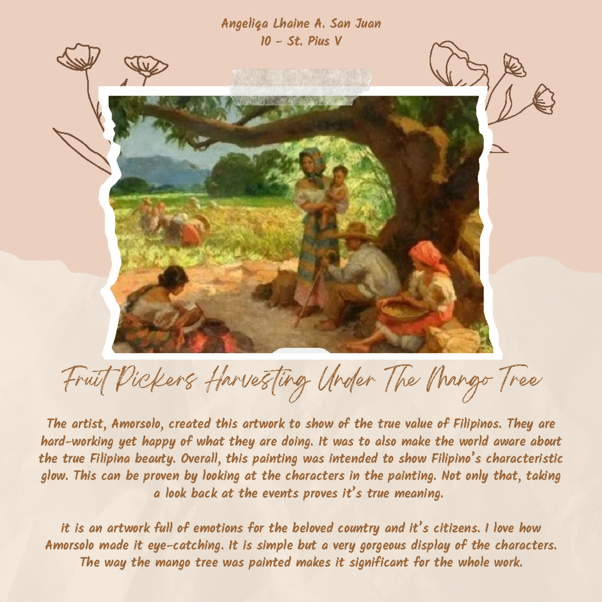 Arts - ARTS - Fruit Pickers Harvesting Under The Mango Tree The artist ...