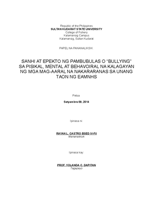 Halimbawa NG Tugmang Panudyo - HALIMB AWA NG TU GMAN G PANU DYO 1 ...