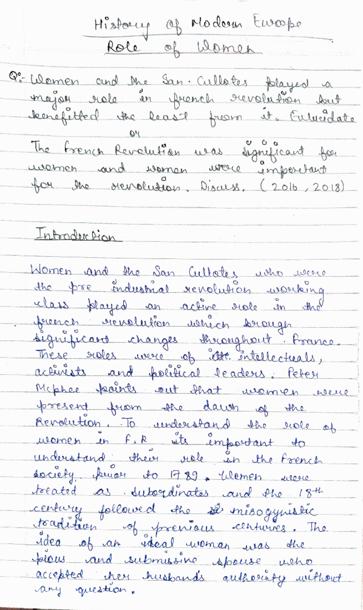 Role Of Women In French Revolution - 1 M A ~Ill ~\JI\ o • _ o 1 ...