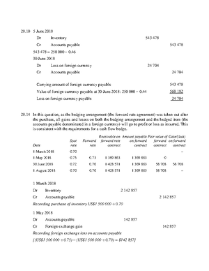 Tutorial Questions - Unit 8 - Unit 8 - Revenue from Contracts with ...
