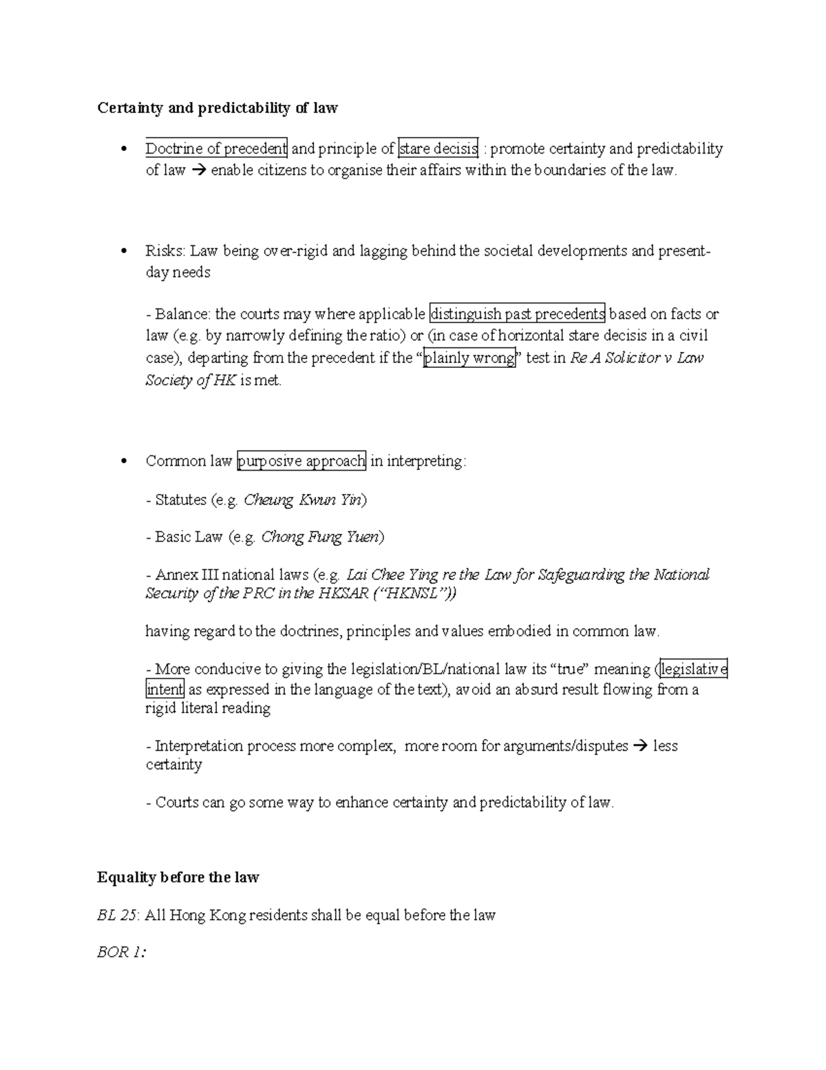 Rule of Law - Quick summary of the different definitions for the Rule ...