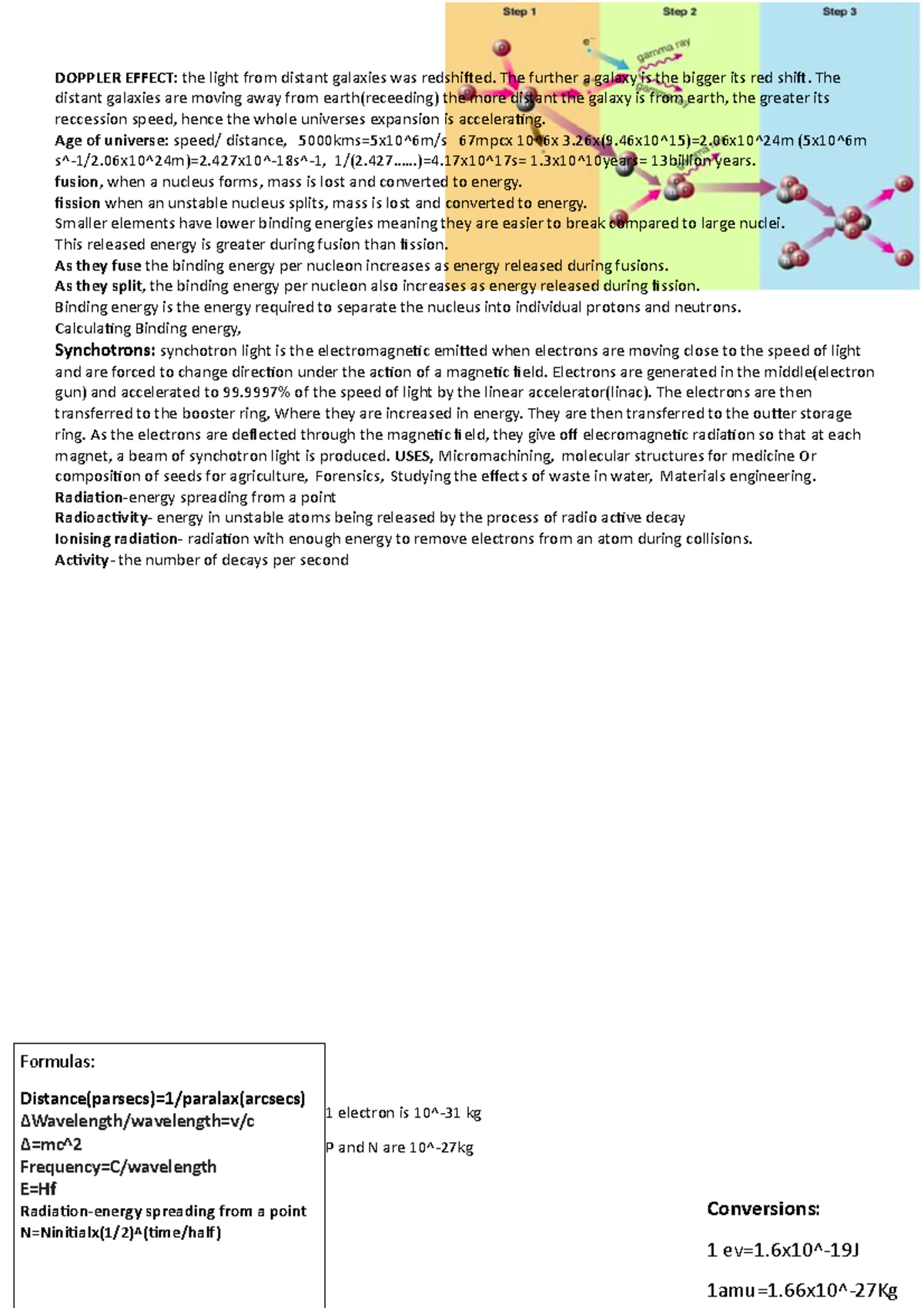 Matter cheat sheetdocx - Studocu