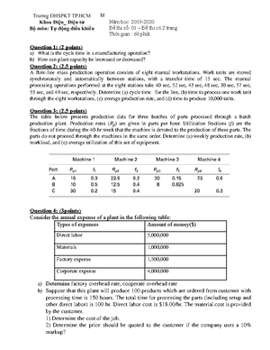 CIM - oke - 7 One axis of the worktable in a CNC positioning system is driven by a ball screw ...