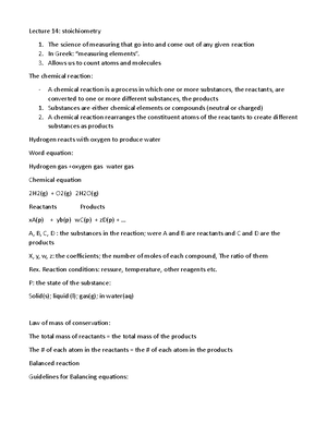 Chem lecture 4 - Studocu