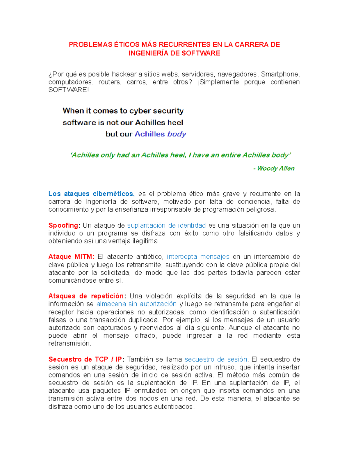 Actividad de Aprendizaje - PROBLEMAS ÉTICOS MÁS RECURRENTES EN LA ...