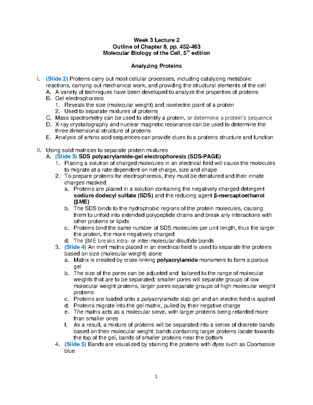Biol4004 03 Outline 2 2016 Week 3 Lecture 2 Outline Of Chapter 8 Pp 452 Molecular Biology