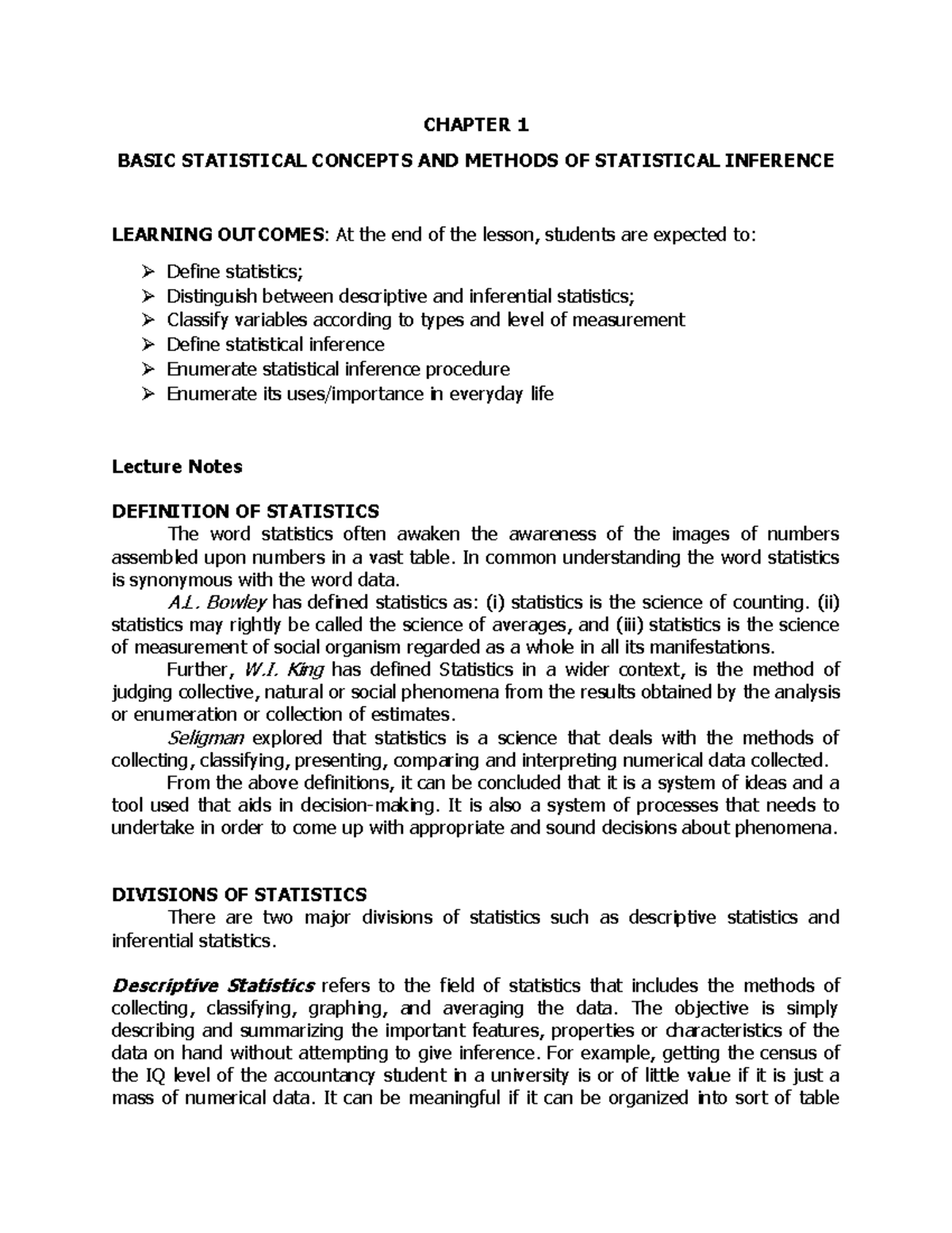 2 Statistical tools with software application - CHAPTER 1 BASIC STATISTICAL CONCEPTS AND METHODS ...