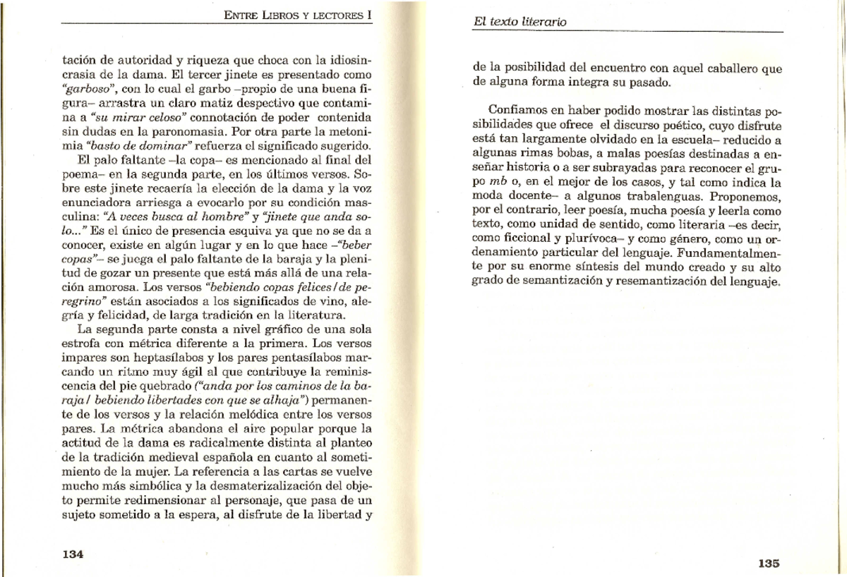 Cap.5 Discurso poético - ENTRE LIBROS Y LECTORES I El texto literario ...