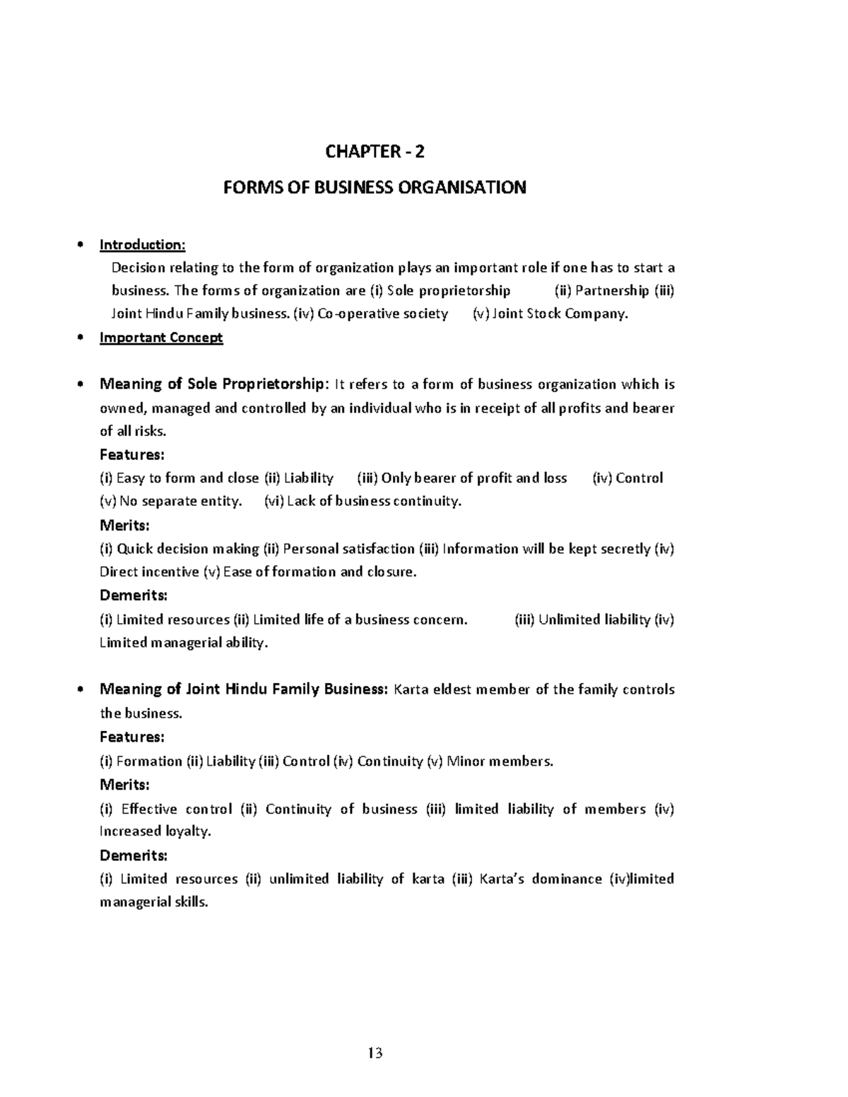2Dd C4SBQhuh N 1i LHw5Ta - CHAPTER - 2 FORMS OF BUSINESS ORGANISATION ...