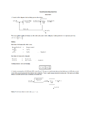 Chapter 3 - waste water treatment - 1 Chapter 3 Introduction to ...