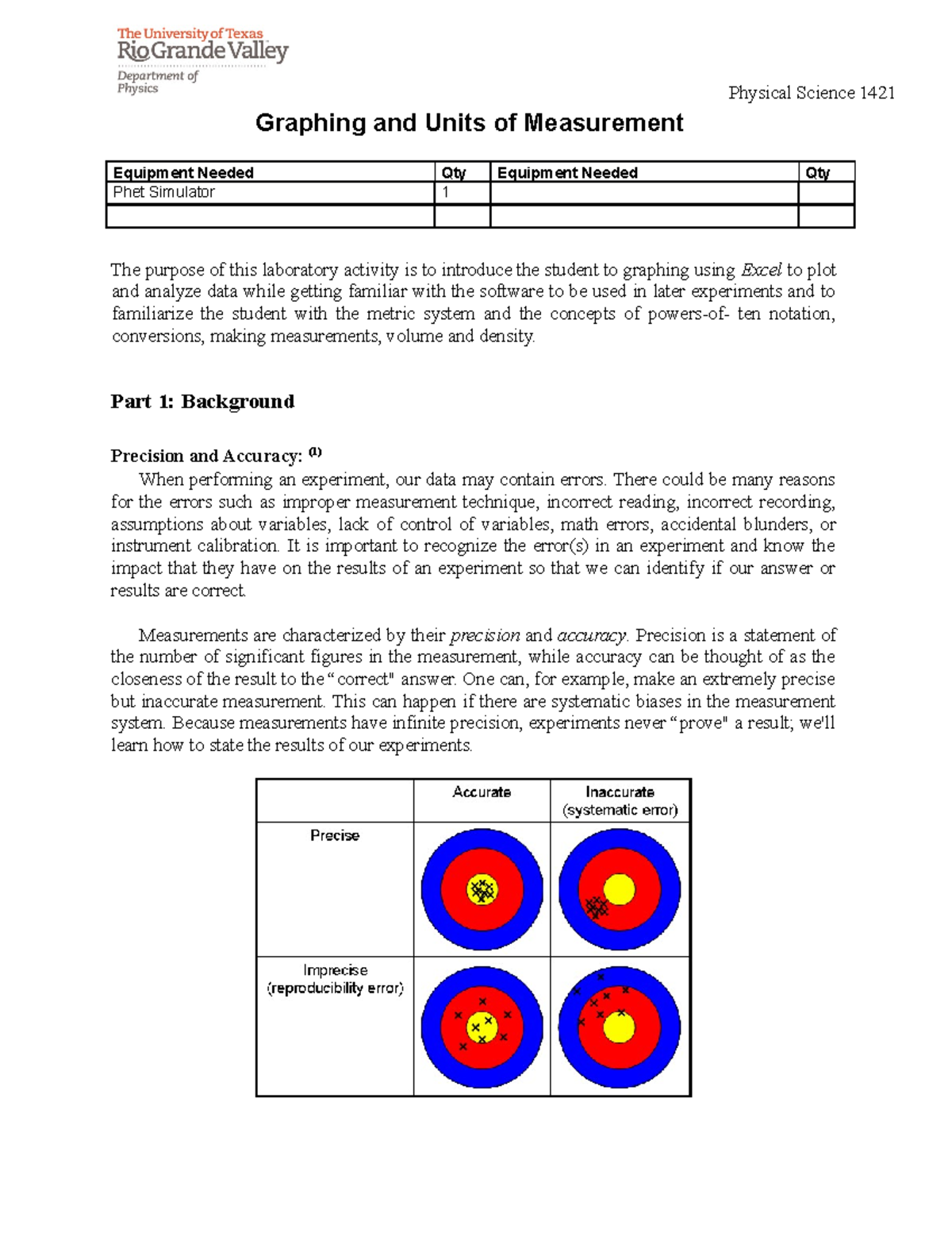 1. Graphing and Units of Measurement word Online (11) - Physical ...
