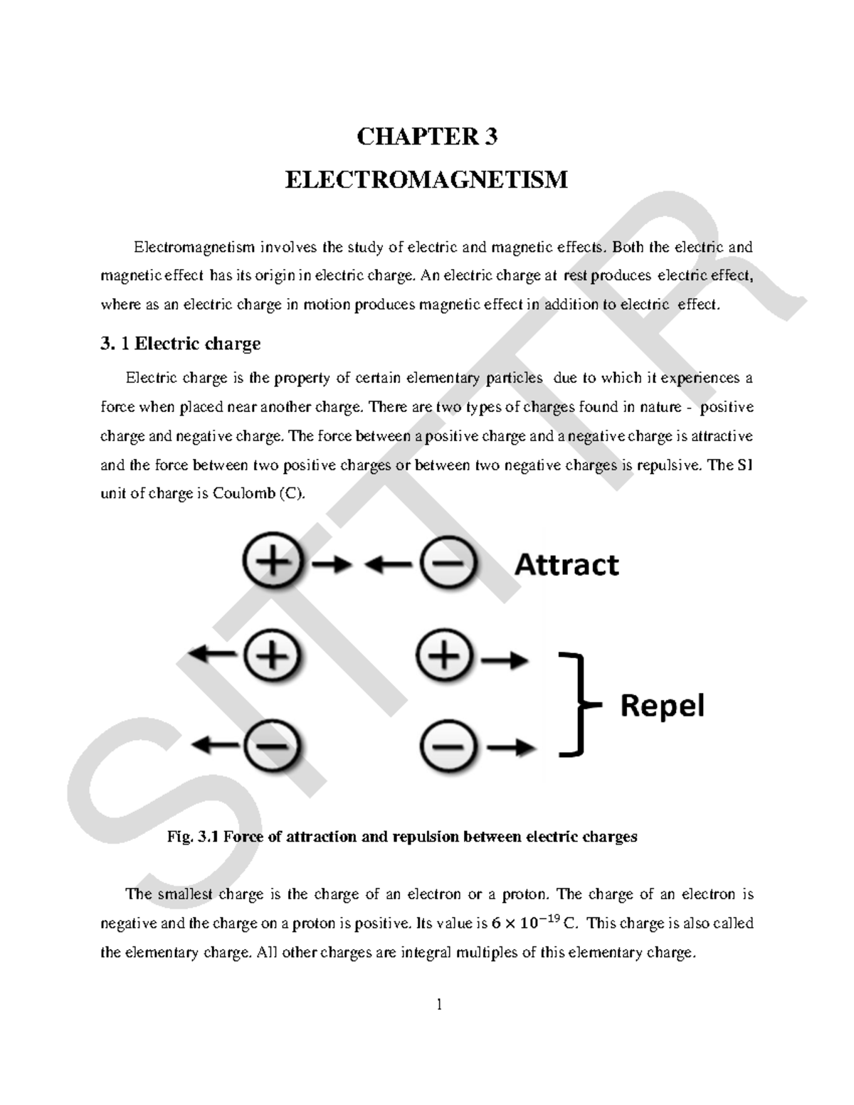 Applied Physics - II Book - Module 3 and 4 (draft) - CHAPTER 3 ELECTROMAGNETISM Electromagnetism ...