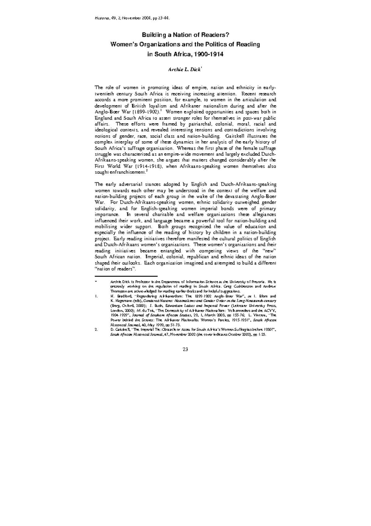 Dick Building(2004 ) - Dick Building(2004 ) - Historia, 49, 2, November ...