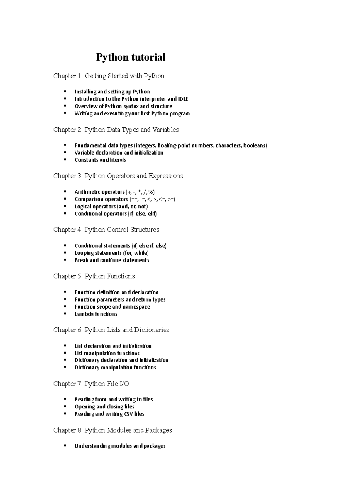 Python Tutorial Python Tutorial Chapter 1 Getting Started With Python Installing And Setting 