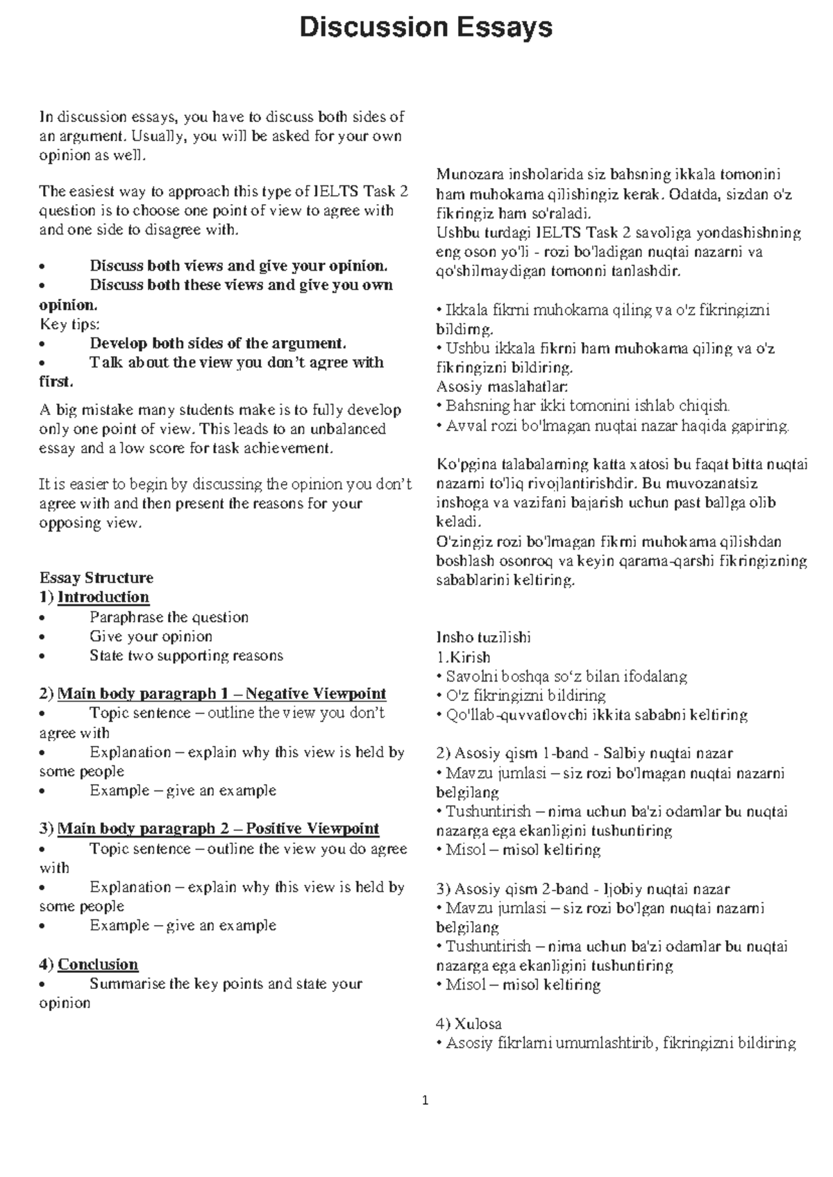 Discussion Essays 2 - mhbjbkiubjk - Discussion Essays In discussion ...