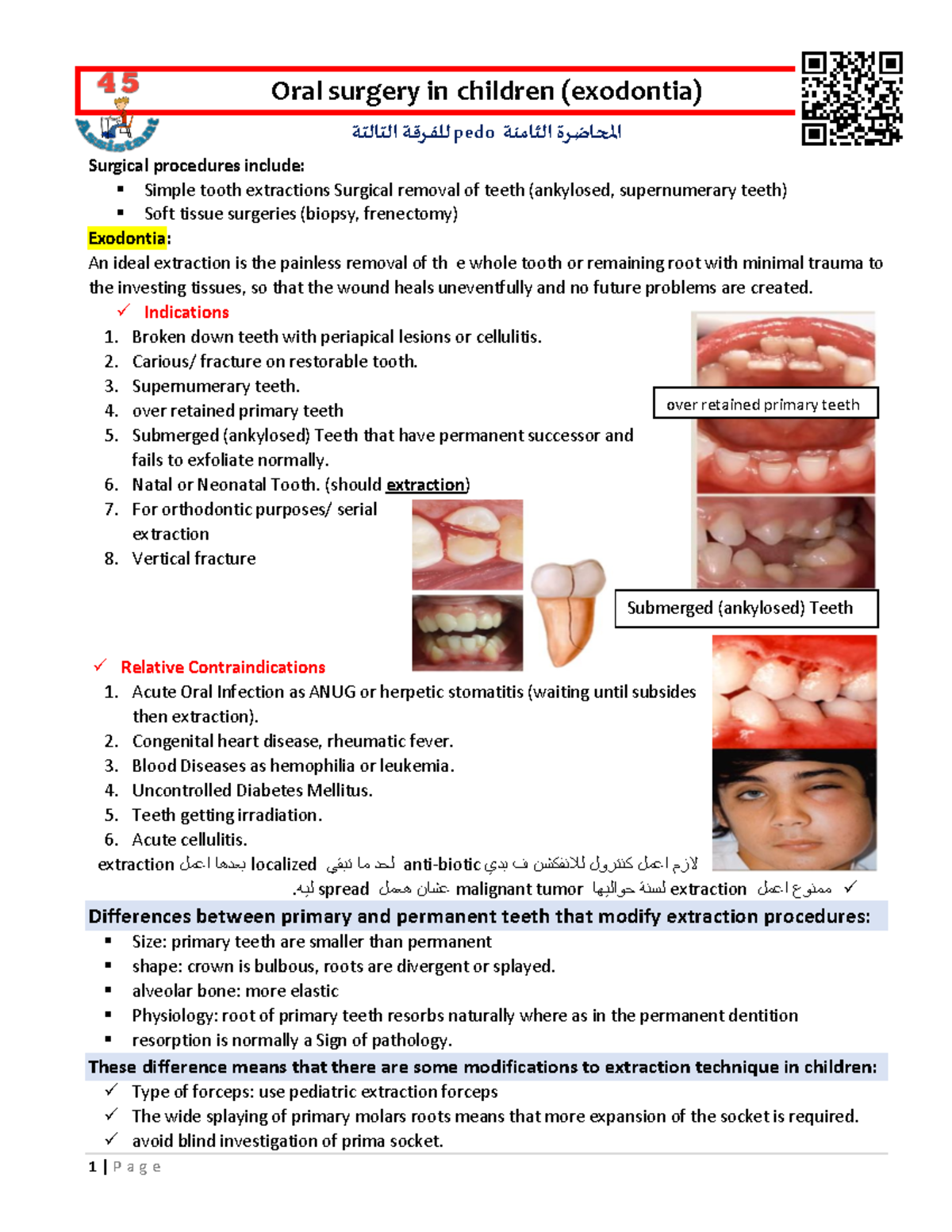 08- exodontia IN Pediatric Dentistry - Oral surgery in children ...