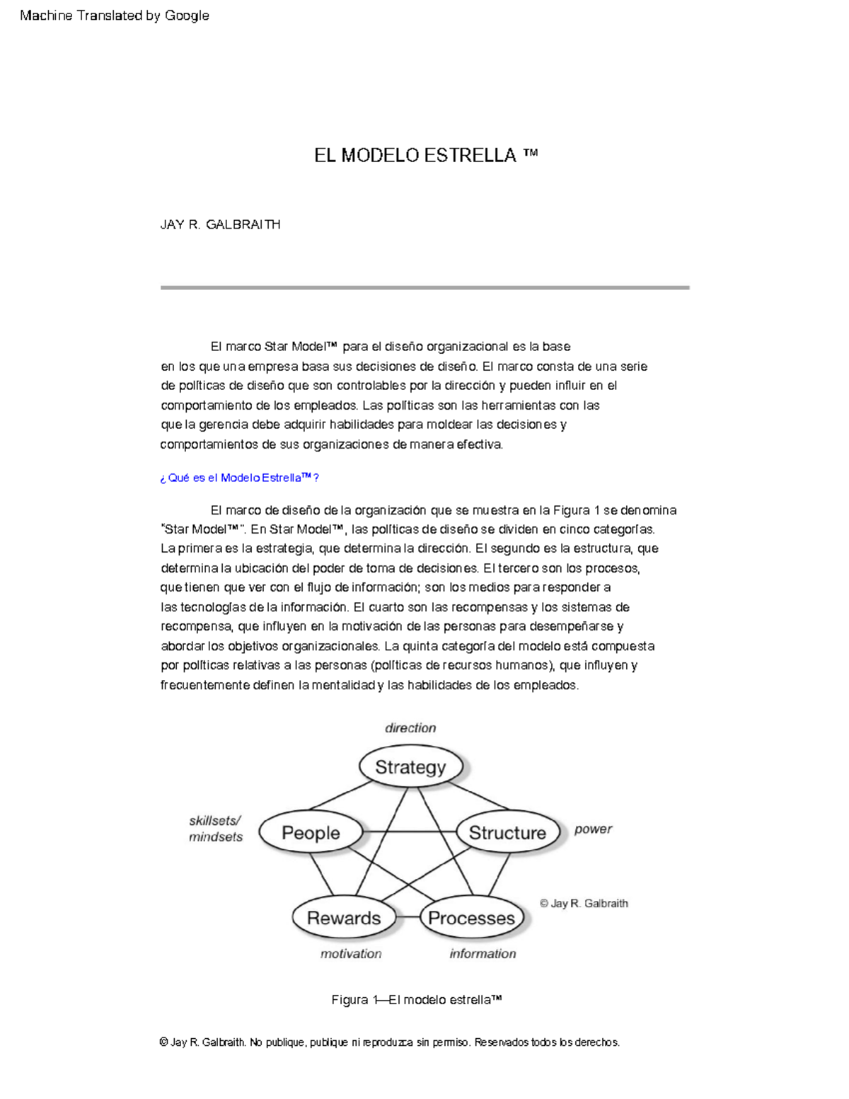 Starmodel galbraith - good - en los que una empresa basa sus decisiones ...