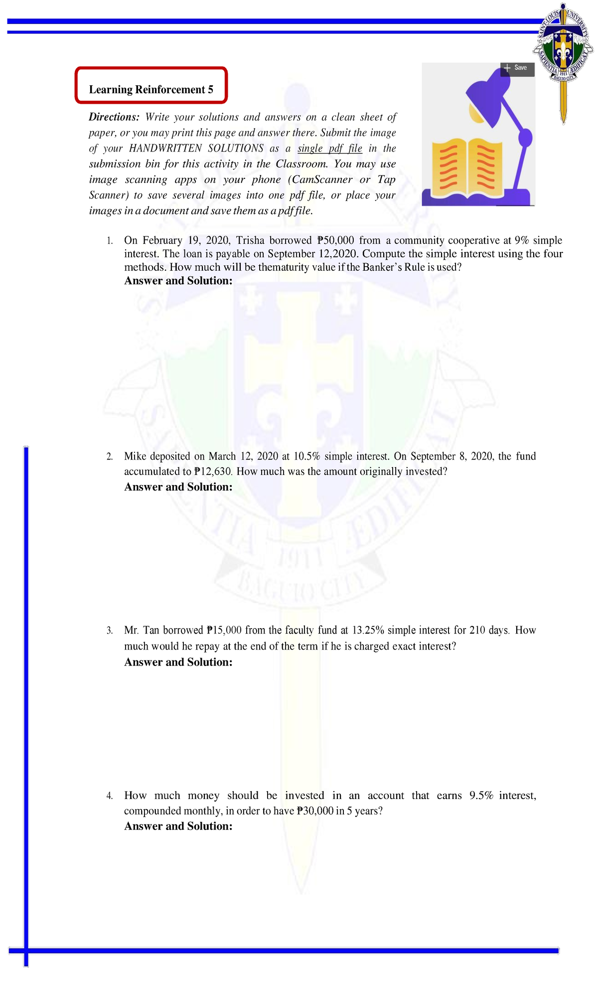 Learning-Reinforcement-5 - Learning Reinforcement 5 Directions: Write ...