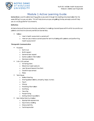 Module 3 Active Learning Guide - Module 3 Active Learning Guide Module ...