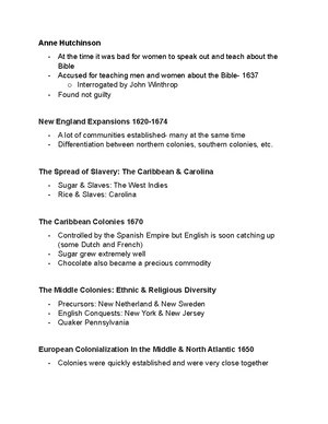 Lecture notes Chapter 1 - Chapter 1: Native Peoples of America, to 1500 ...