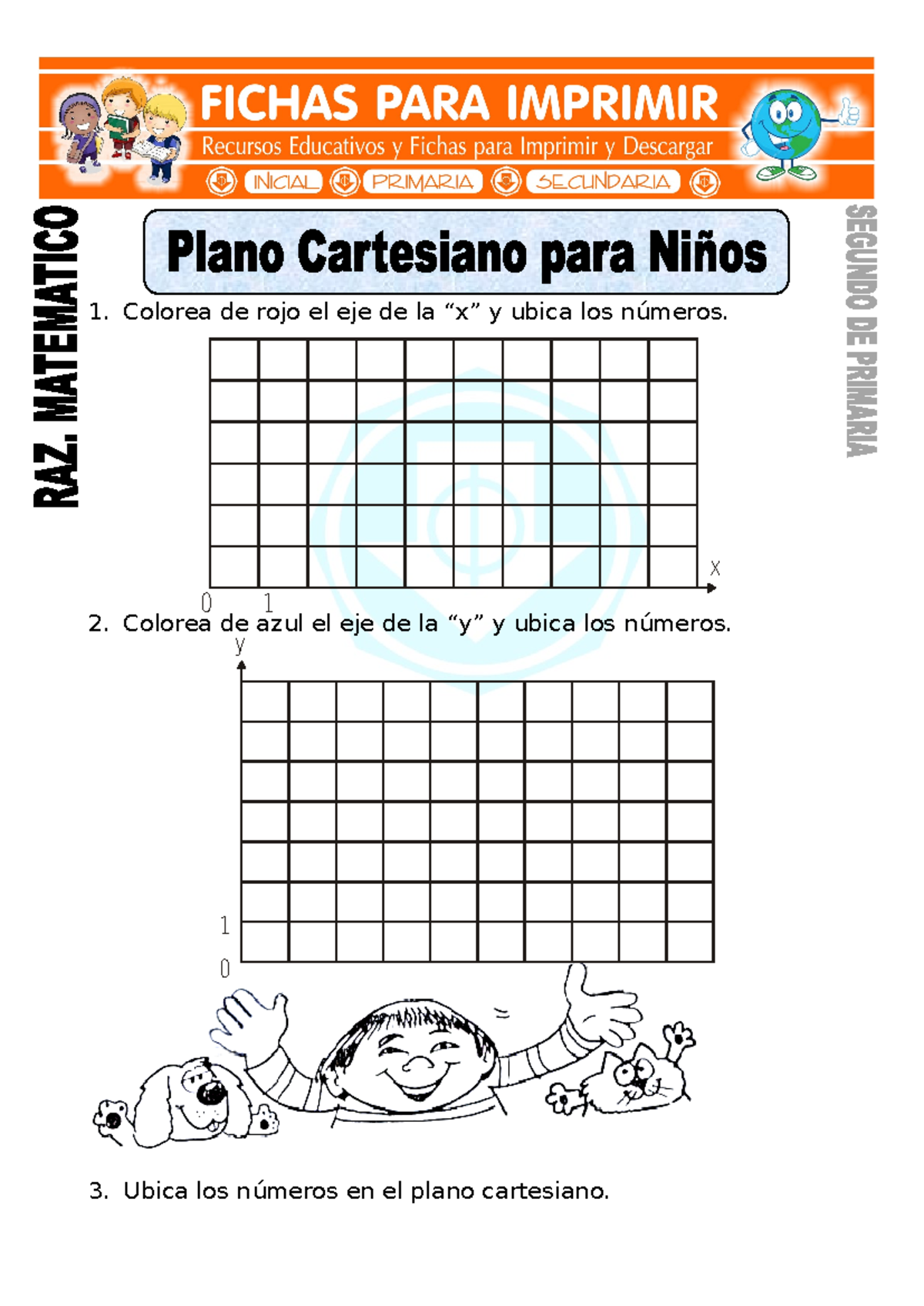 Ficha-de-Plano-Cartesiano-para-Niños-para-Segundo-de-Primaria - 1 ...