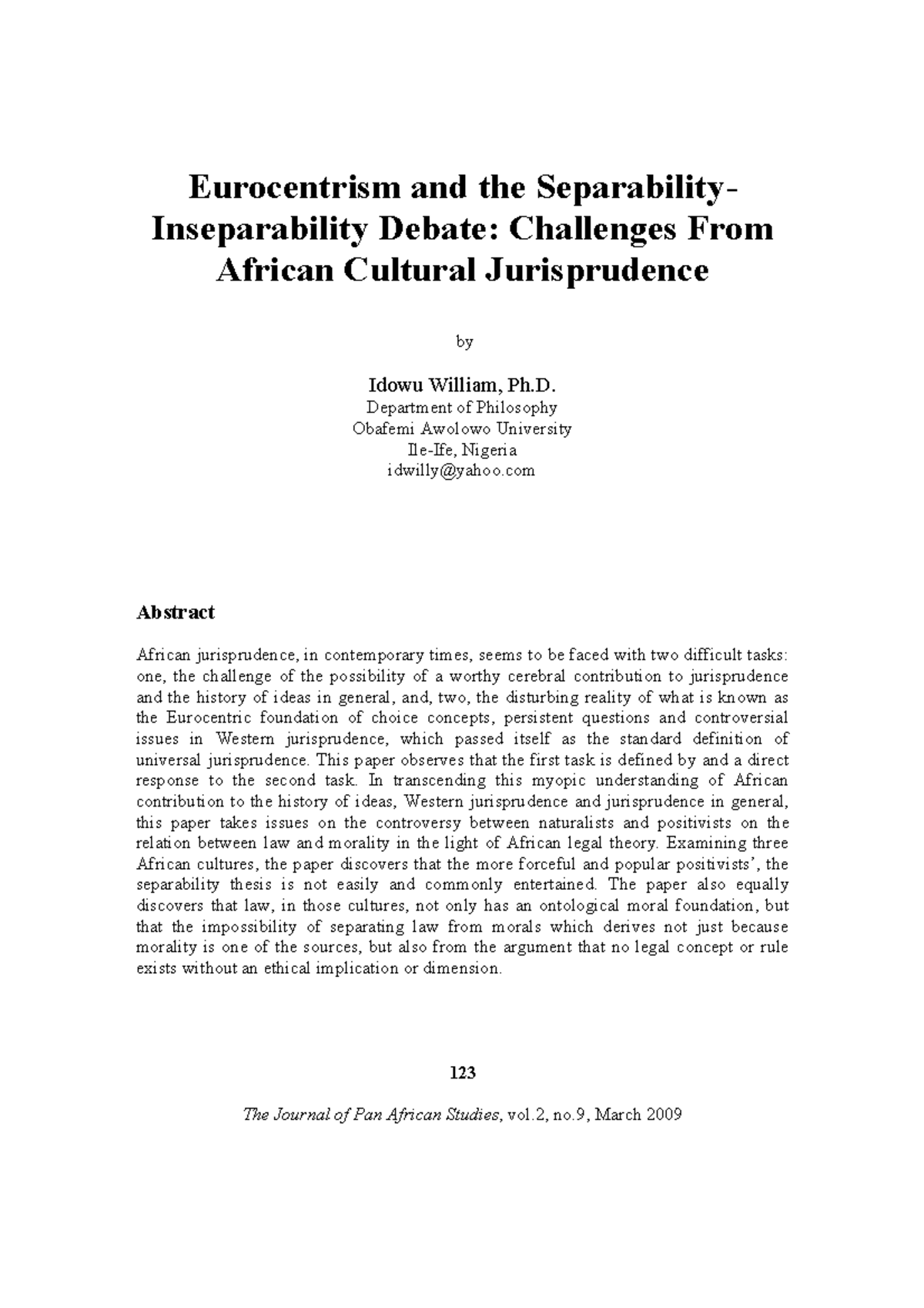 2 - article - Eurocentrism and the Separability- Inseparability Debate ...