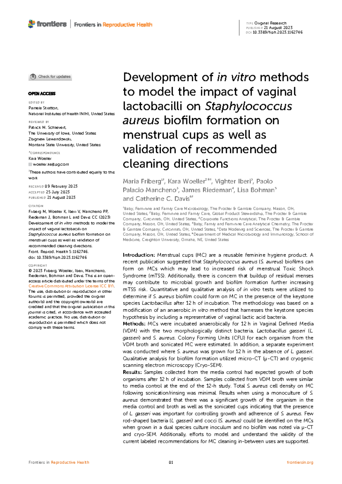 Research paper for project - EDITED BY Pamela Stratton, National ...