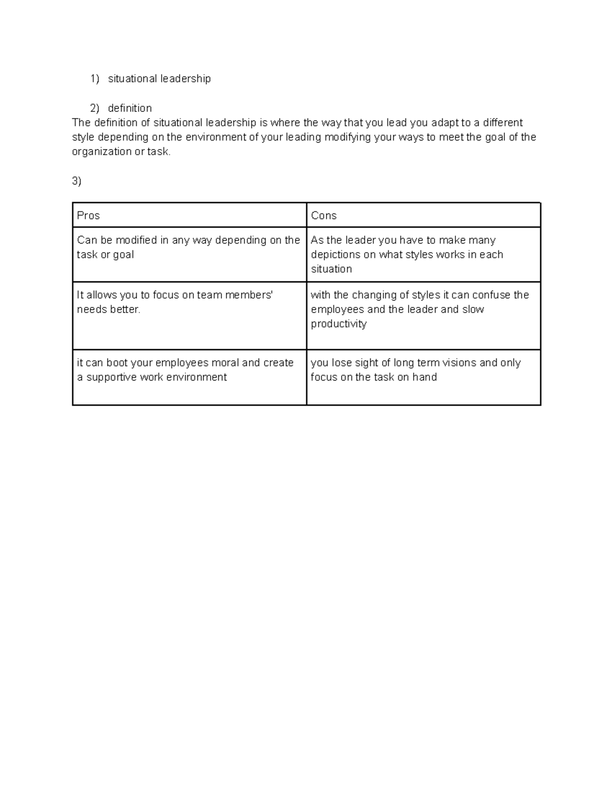 Activity 8 - The 8th part of the assignment for leadership ...