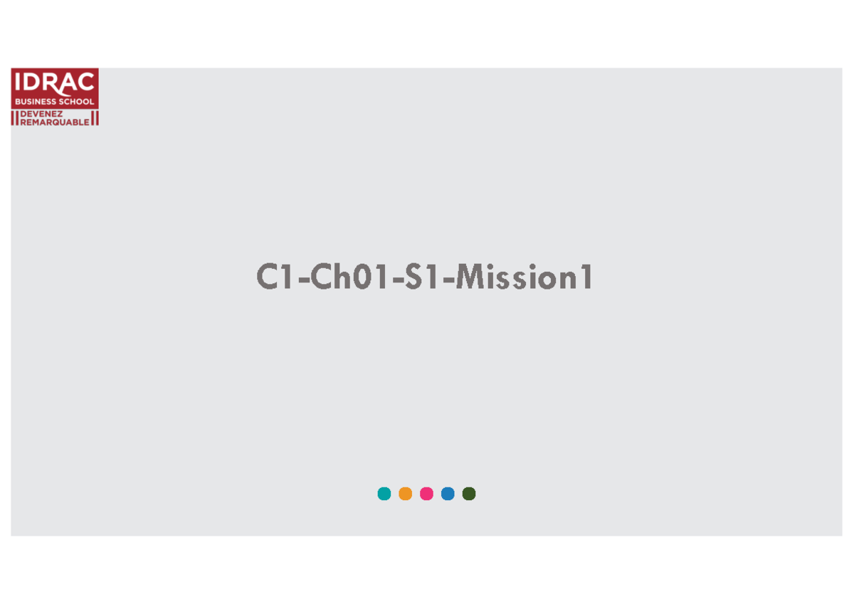 BTS NDRC RNCV-C1-Ch01-S1-Mission 1-Sanargi - Management et Digitalisation - Mission 1 – Sanargi ...
