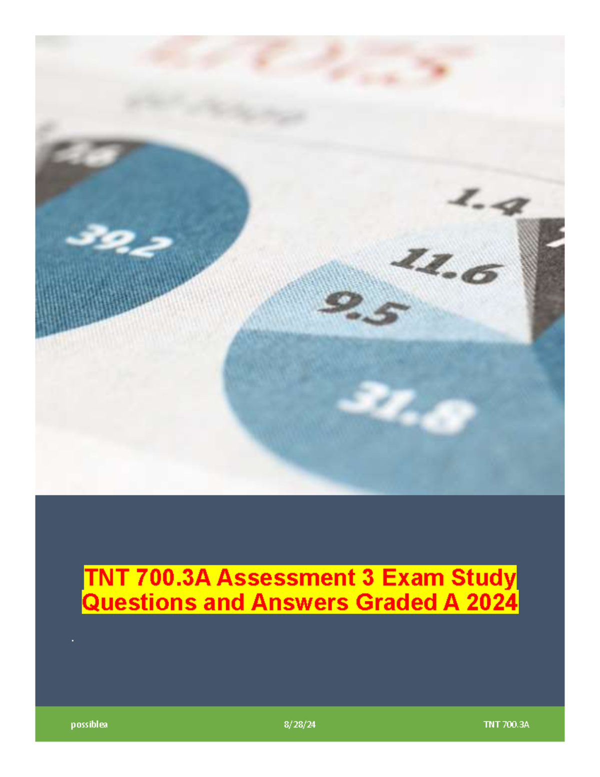 TNT 700.3A Assessment 3 - TNT 700 Assessment 3 Exam Study Questions and ...
