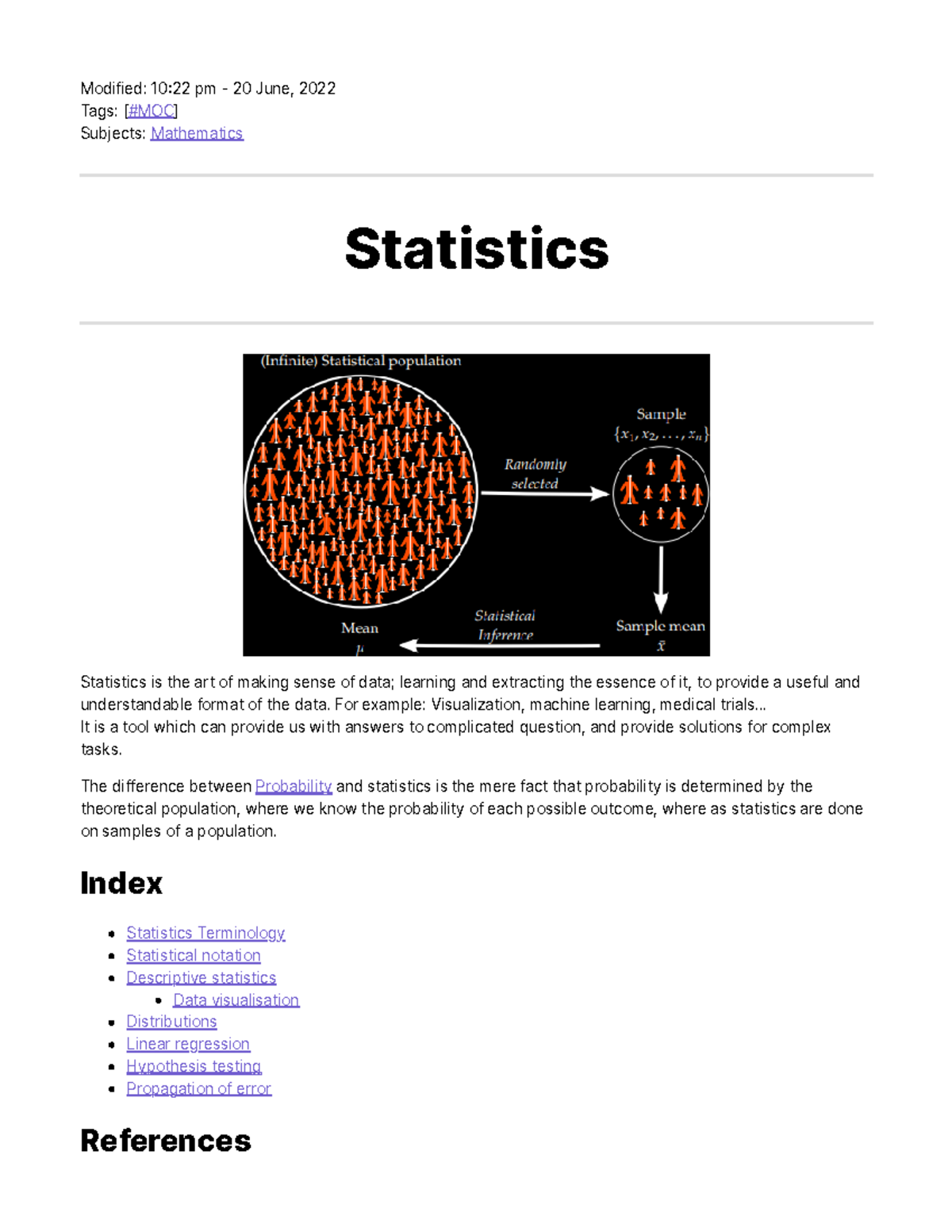 Statistics - Practical obsidian note - Modified: 1022 pm 20 June, 2022 ...