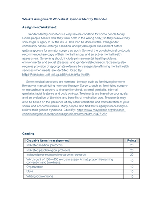 PSY278H Wk2 Assignment - PSY278: Week 2 Assignment Page 1 ` Week 2 ...