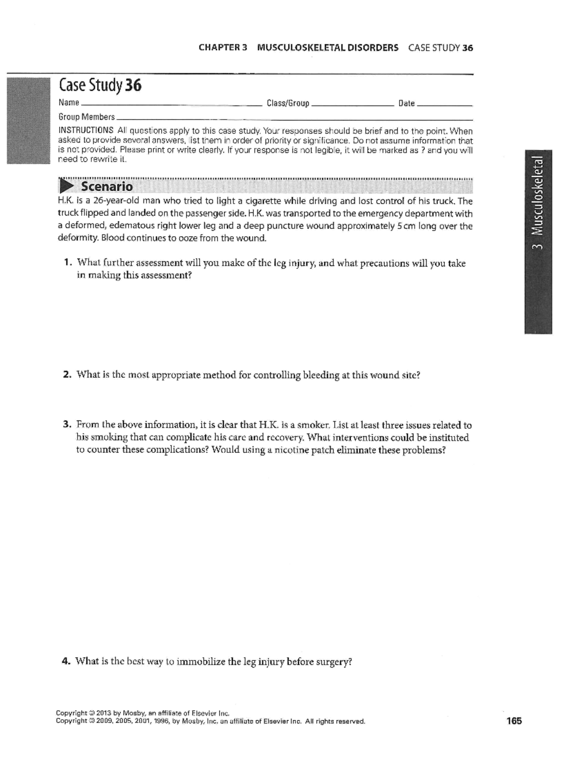 PN Musculo CS No - case study about the muscular skeletal system based ...