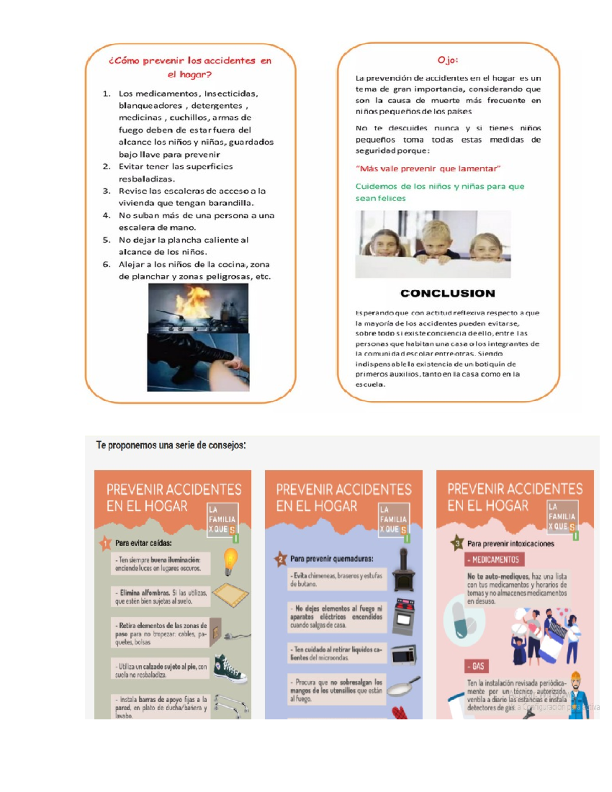 Accidentes - prevenir los accidentes en jo: el hogar? La prevención de ...