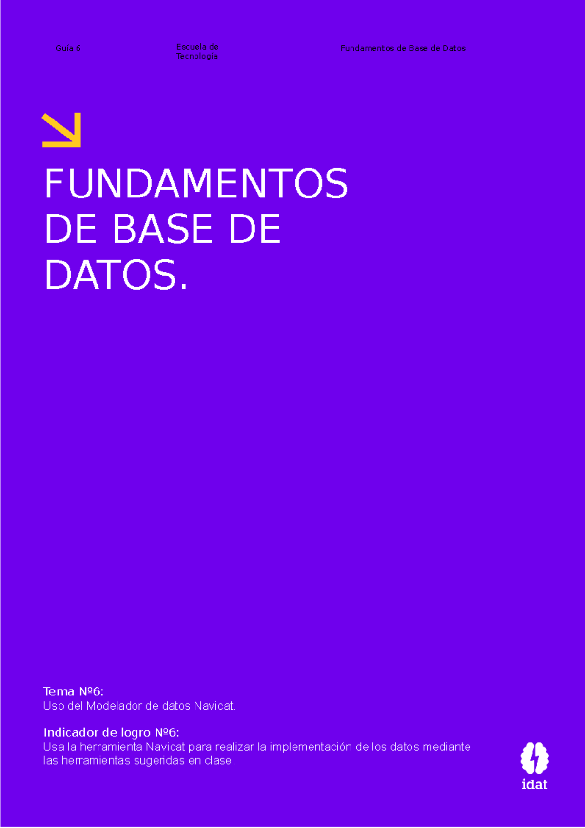 6 Guía Fundamentos de Base de Datos - TEMA 01 Teoría de los TEMA Nº6 ...