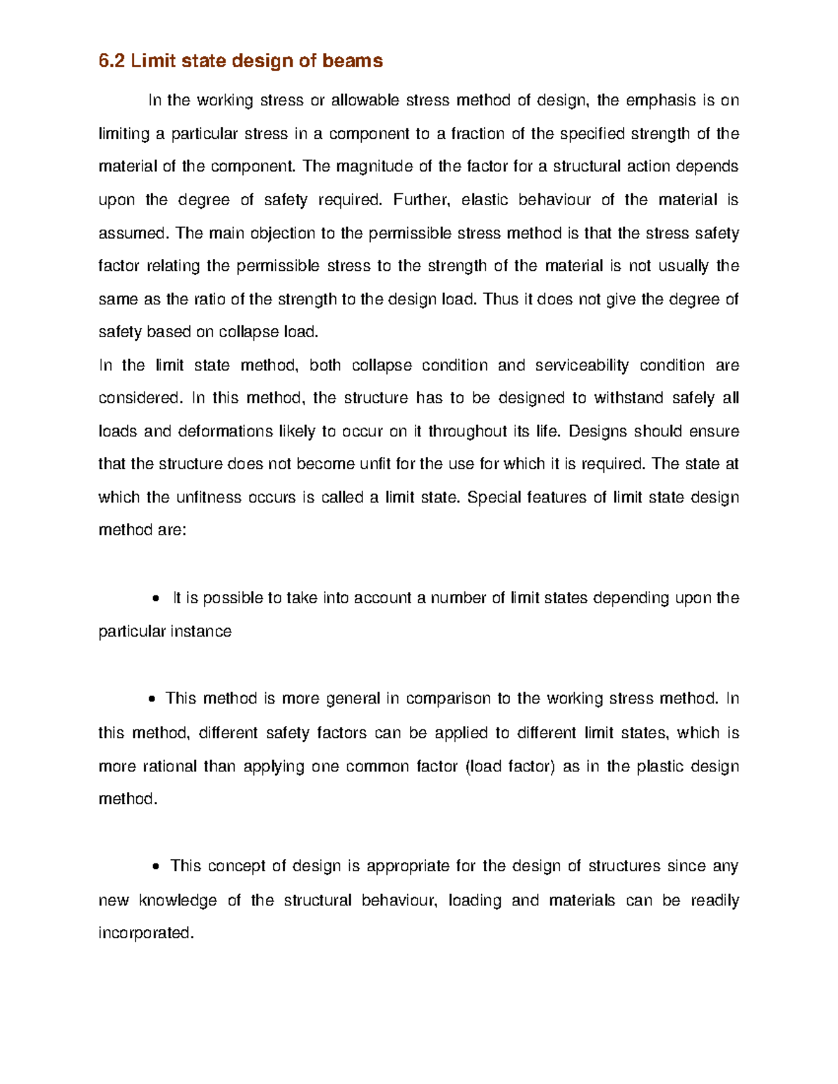 2 concept of limit state design - 6 Limit state design of beams In the ...