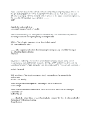 MGMC02 Chapter 4 Memory and Knowledge - Chapter 4 Memory and Knowledge Sensory input is the ...