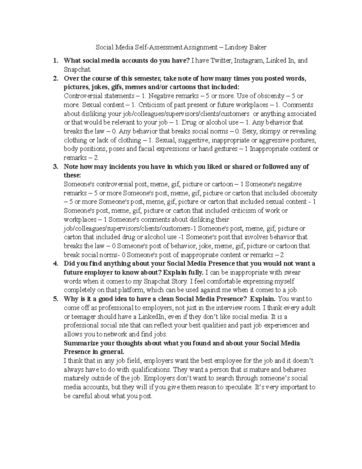 Social - Answer the following questions and submit as a .doc .docx .pdf ...