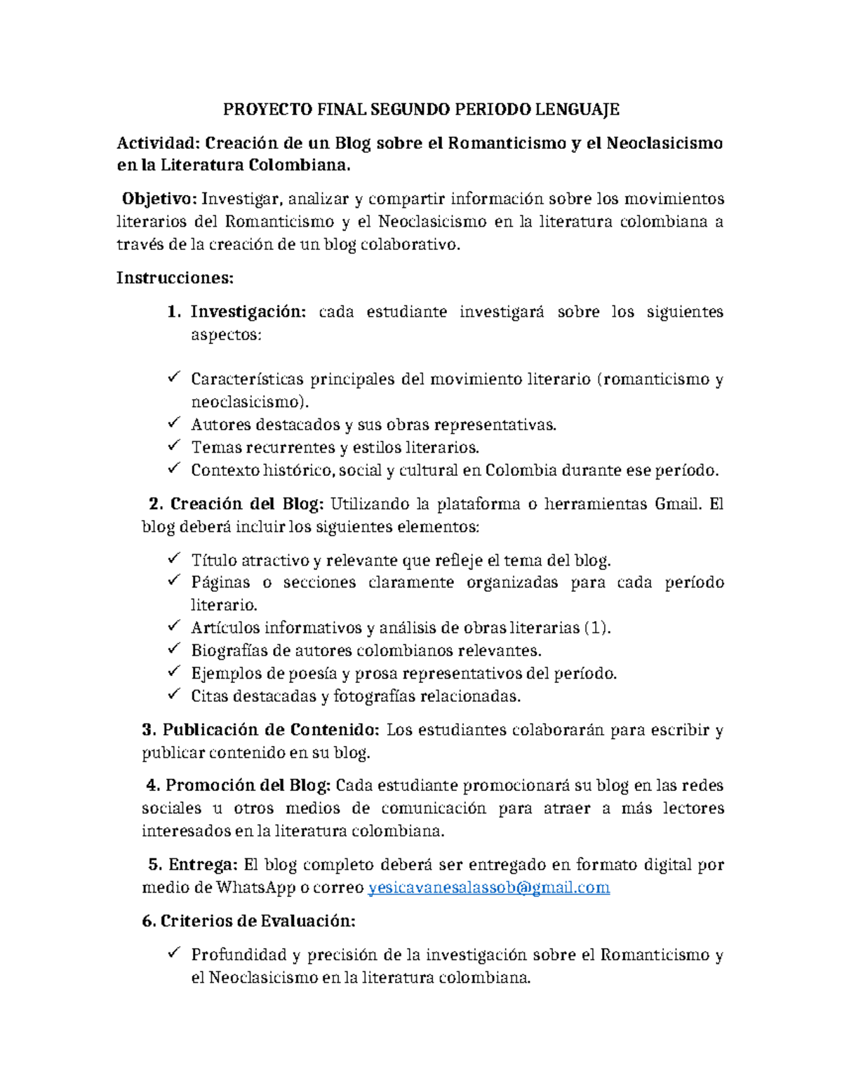 Proyecto Final Segundo Periodo Lenguaje yahra - PROYECTO FINAL SEGUNDO PERIODO LENGUAJE ...
