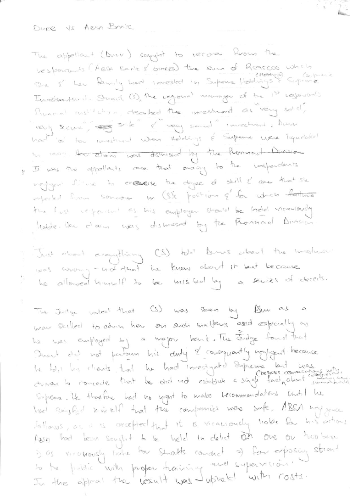 LML4807-durr vs absa bank - Banking - Studocu