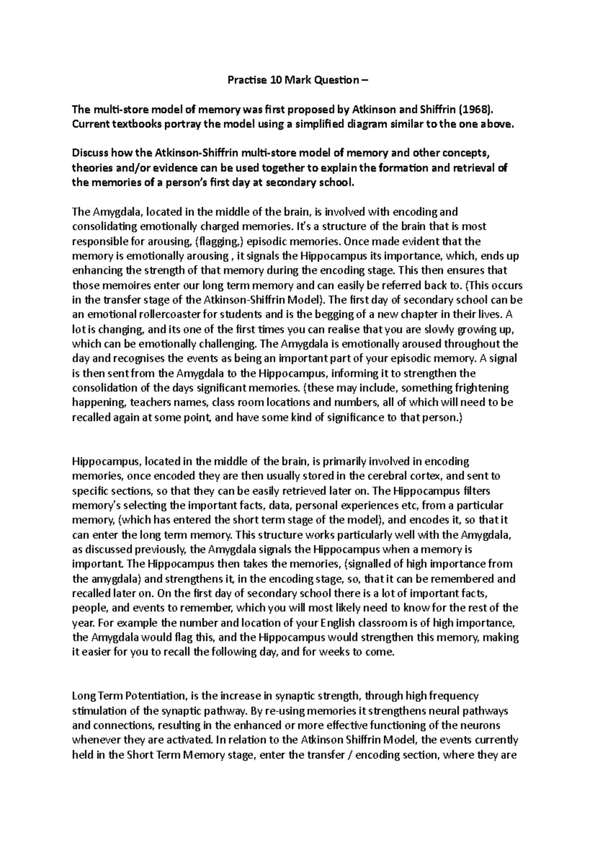 Practise 10 Mark Question - Practise 10 Mark Question – The multi-store ...