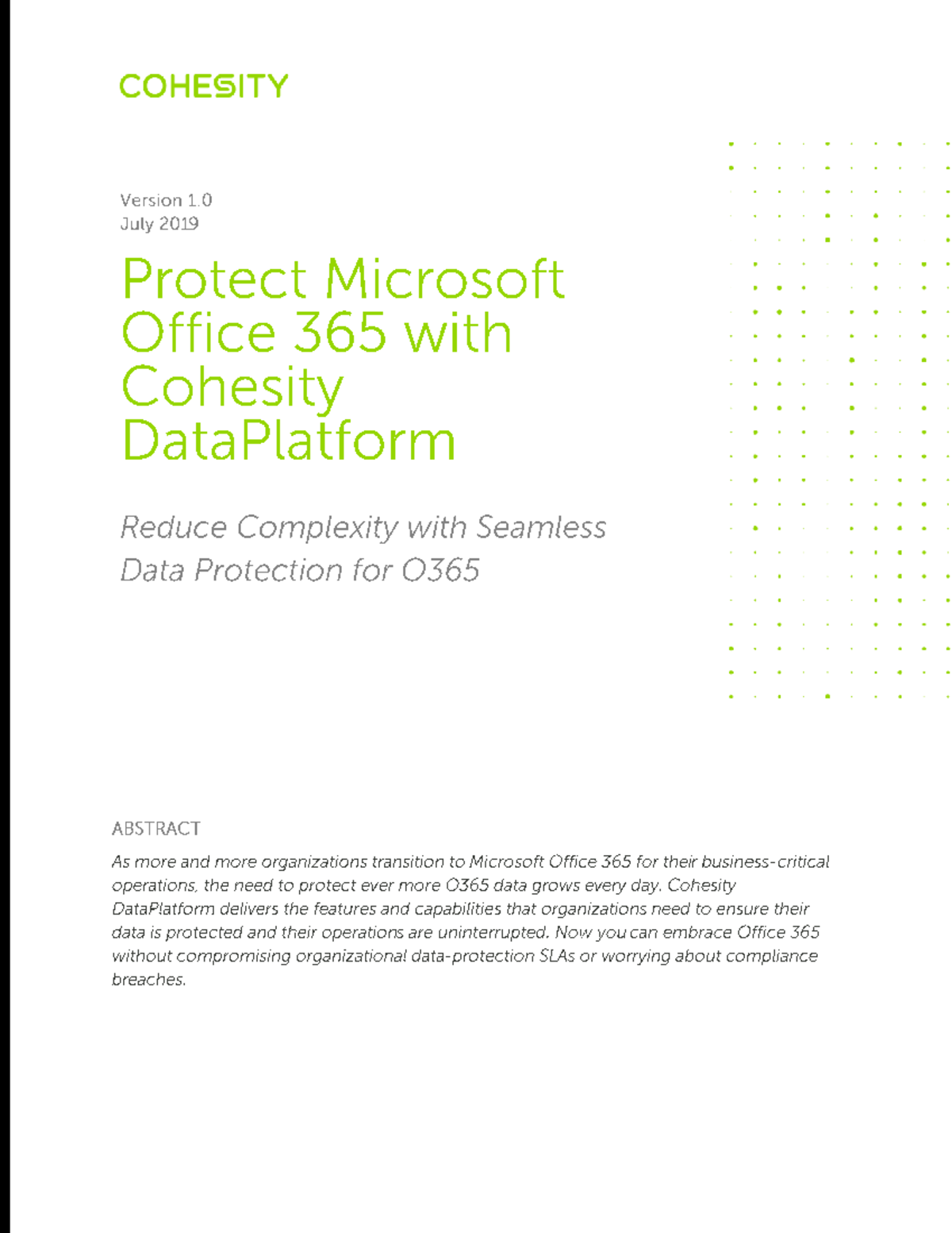 Cohesity-Solution-Guide-Microsoft-Office-365-Protection - tín hiệu và ...